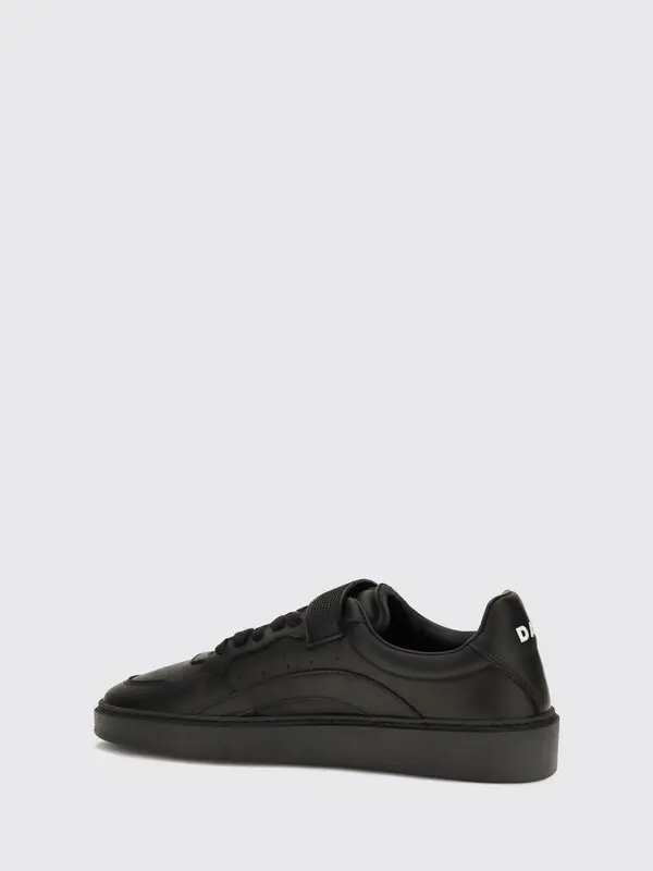Dsquared2 Leather Trainers With Logo Detail - Black