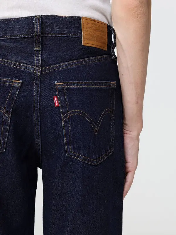 LEVI'S Ribcage High-rise Wide Leg Jeans In Cotton Denim - Grey