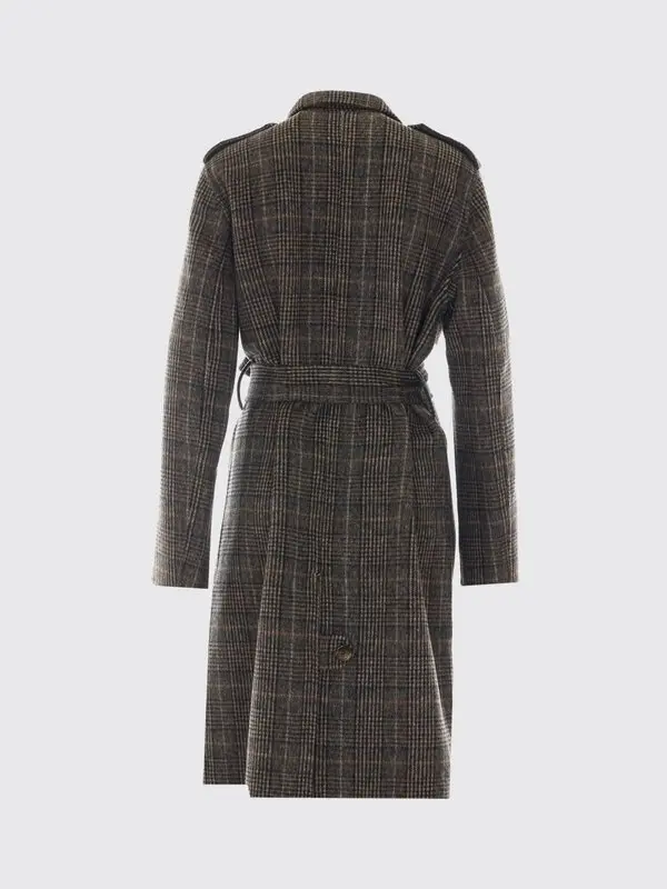 Liu Jo Double Breasted Checked Trench Coat