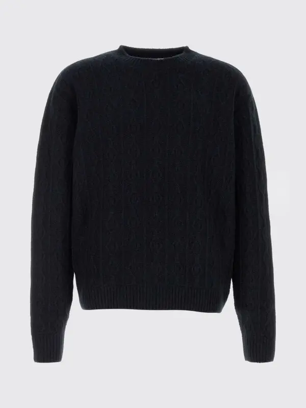 THE ROW Pure Cashmere Crewneck Sweater - Navy