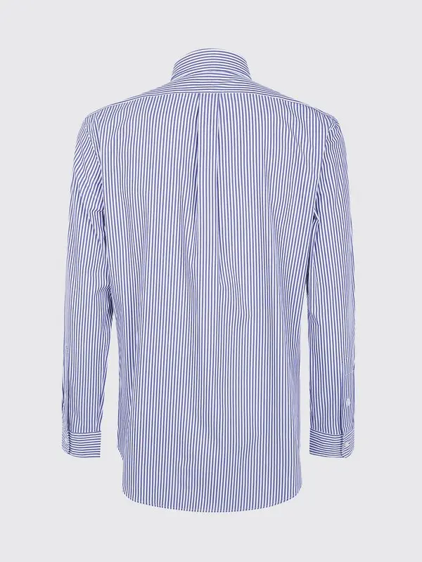 Polo Ralph Lauren Slim Fit Striped Stretch-cotton Shirt With Pony Logo - Blue 1