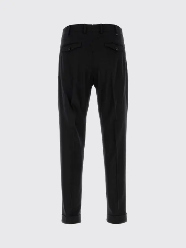 PT TORINO Slim Fit Tailored Trousers In Virgin Wool And Cashmere Blend - Black