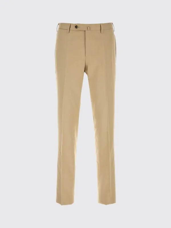 PT TORINO Slim Fit Cotton And Silk Tailored Trousers - Brown