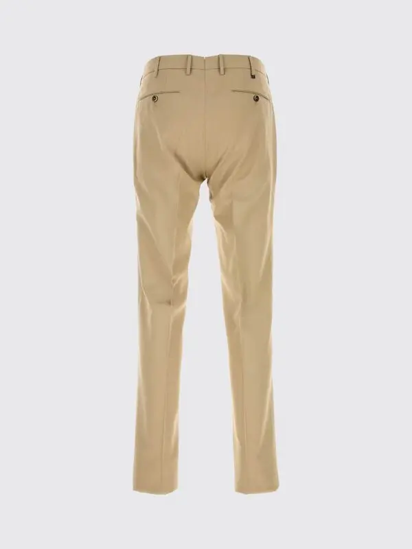 PT TORINO Slim Fit Cotton And Silk Tailored Trousers - Brown