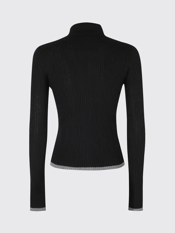 ROBERTO COLLINA Ribbed Collared Button-up Top - Black