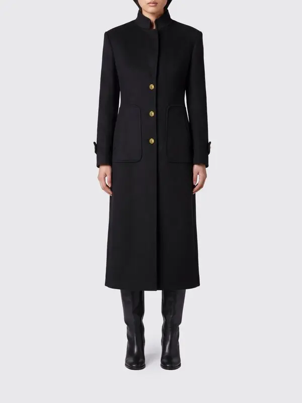 Pinko Long Tailored Coat - Black