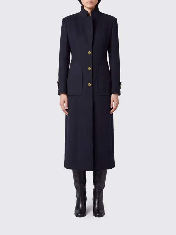 Pinko Long Tailored Coat - Blue