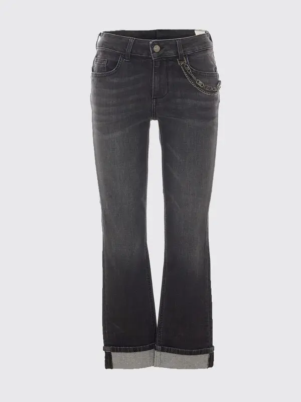 Liu Jo Cropped Flare Jeans With Chain Detail