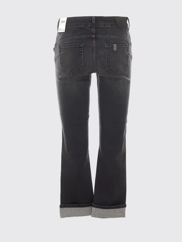Liu Jo Cropped Flare Jeans With Chain Detail