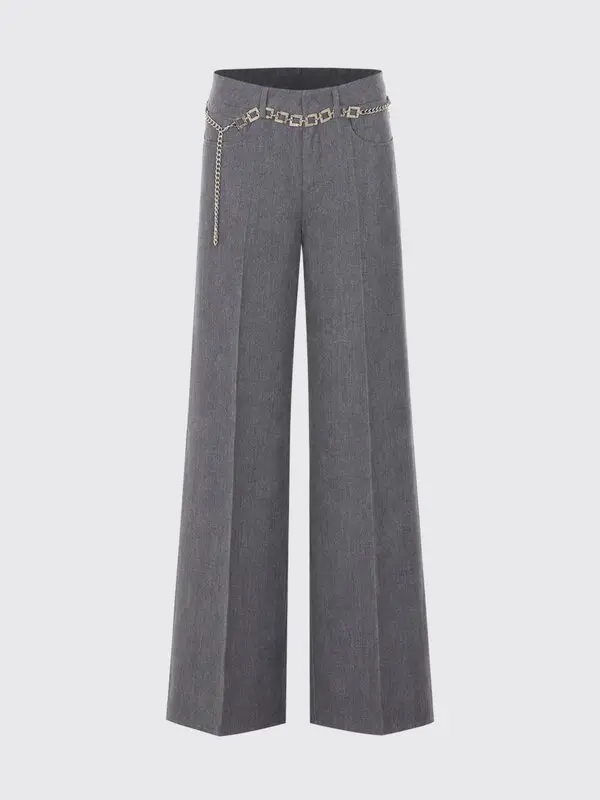 Liu Jo Wide-leg Tailored Trousers With Chain Detail
