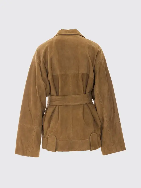Khaite Suede Lambskin Belted Robe Jacket