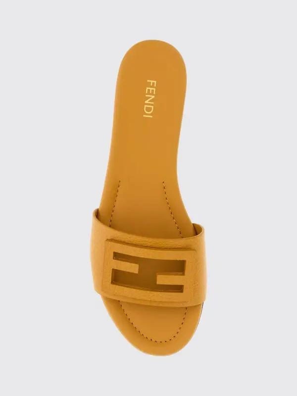Fendi Heeled Sandals - Yellow
