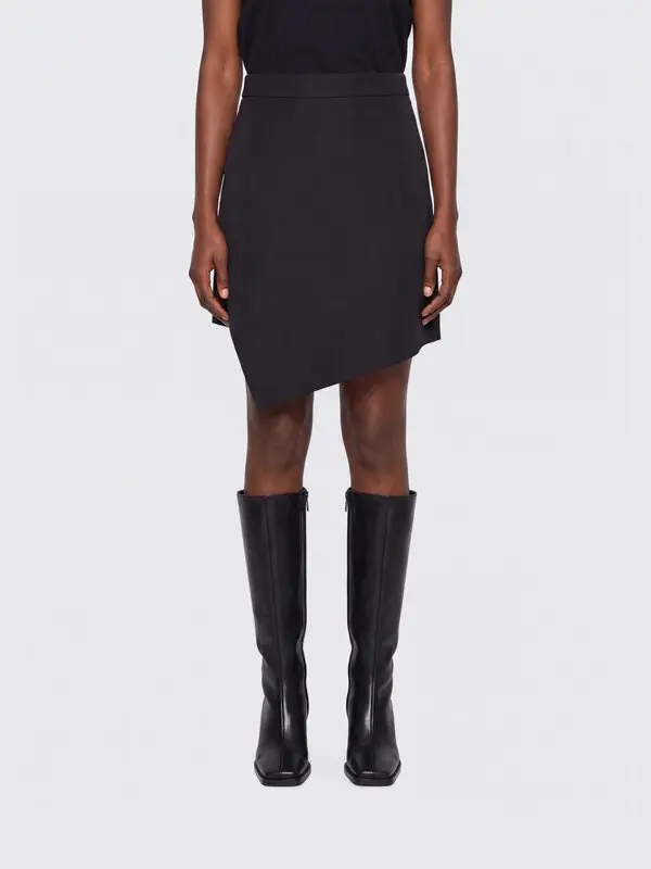VIVIENNE WESTWOOD High-waisted Asymmetrical Cotton Mini Skirt