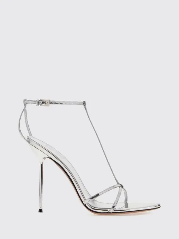 Paris Texas Lidia High Stiletto Heel Sandals - Silver