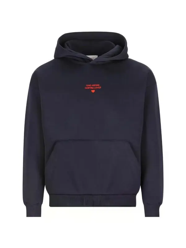 Giada Benincasa Embroidered Hoodie - Blue