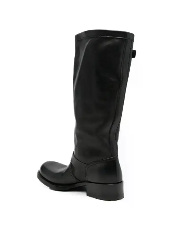 Prada Buckle-detail Knee-high Boots