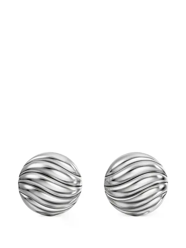 David Yurman Sculpted Cable Earrings - Silver