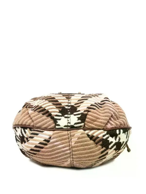 Burberry Wool Drawstring Crossbody Bag