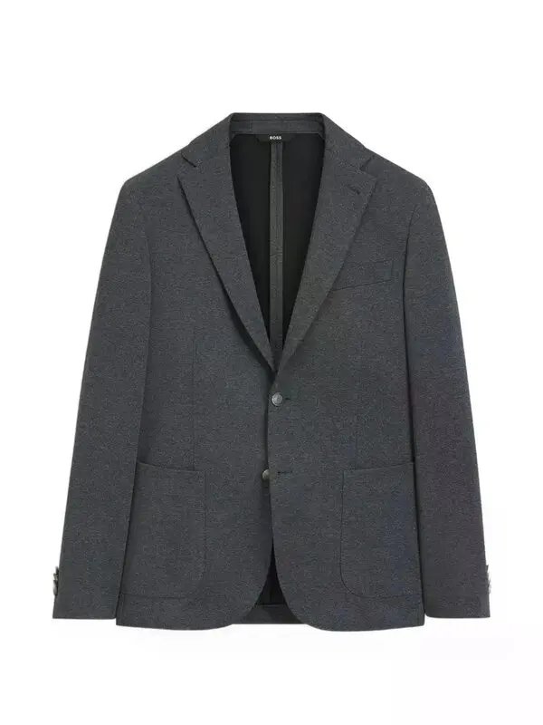 BOSS Slim-fit Patterned Stretch Cotton Jacket