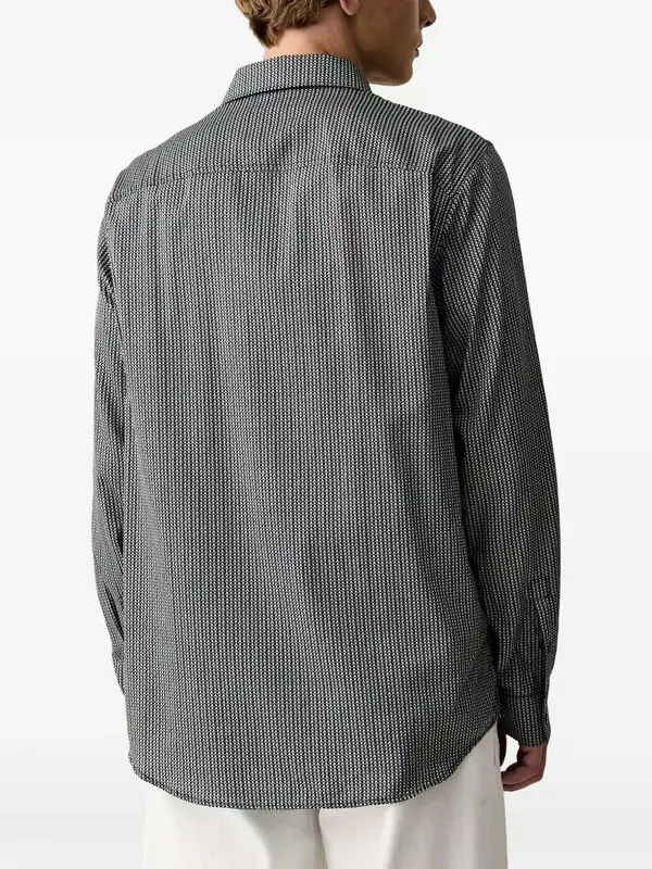 Armani Exchange Logo-print Long-sleeve Shirt