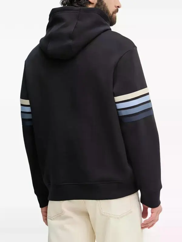 Armani Exchange Logo-print Striped Hoodie