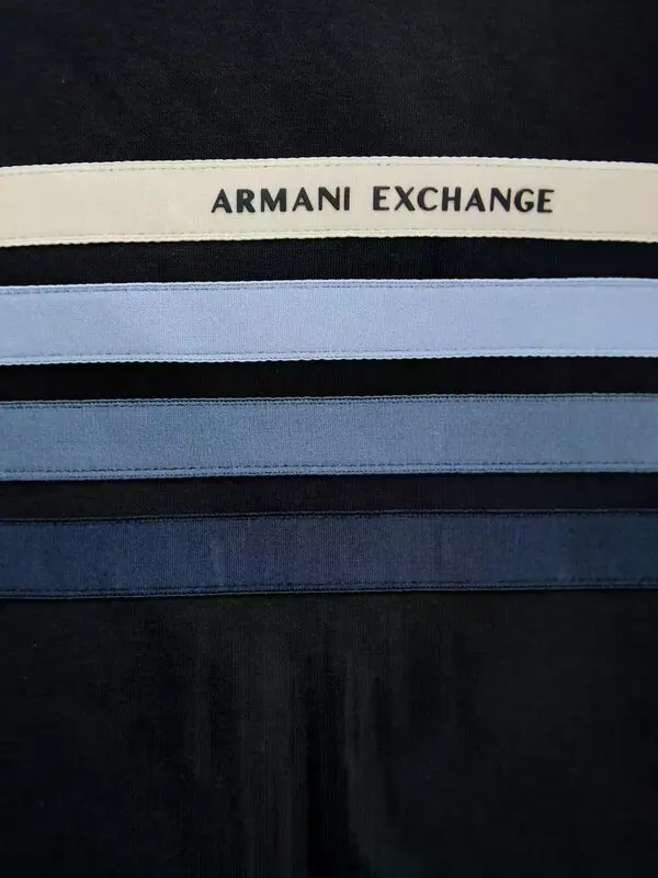 Armani Exchange Logo-print Striped Hoodie