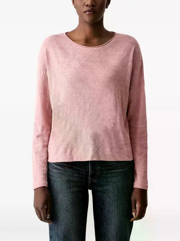 Marc O'polo Long-sleeve Crew-neck T-shirt - Pink