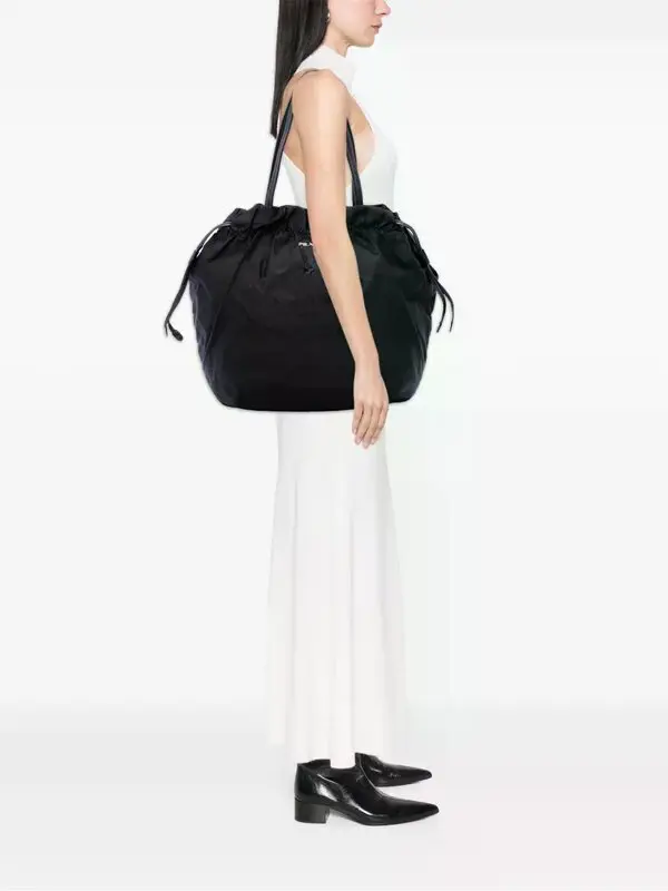 Prada Tessuto Canapa Logo Tote Bag