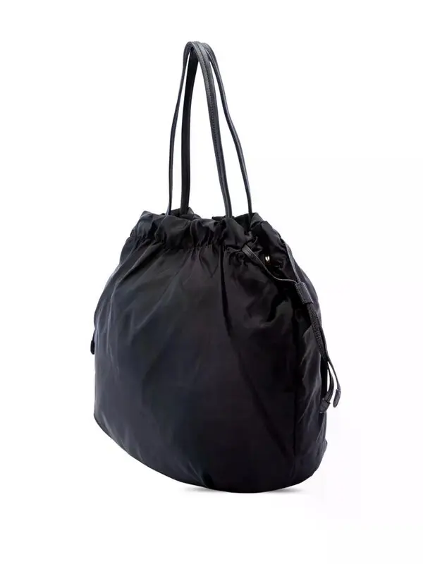 Prada Tessuto Canapa Logo Tote Bag