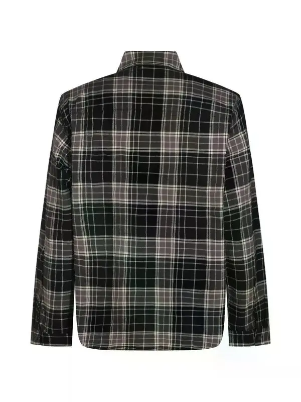 DIESEL® Check-print Logo-patch Shirt