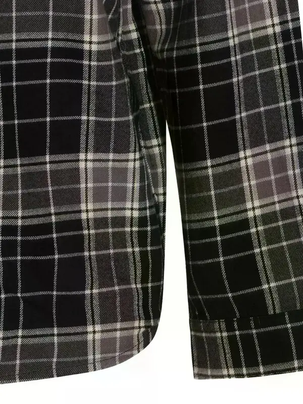 DIESEL® Check-print Logo-patch Shirt