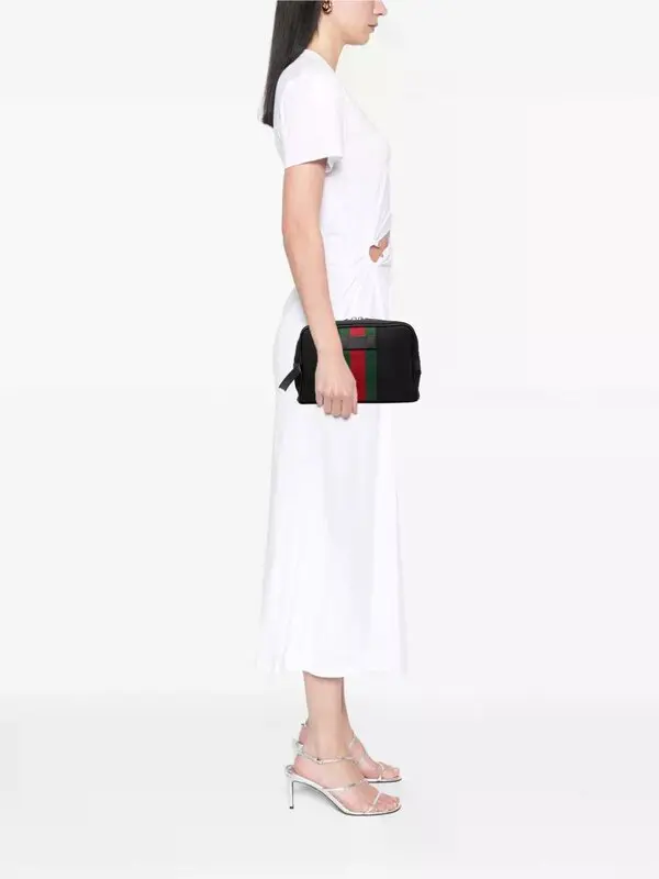 Gucci Techno Canvas Web Clutch Bag