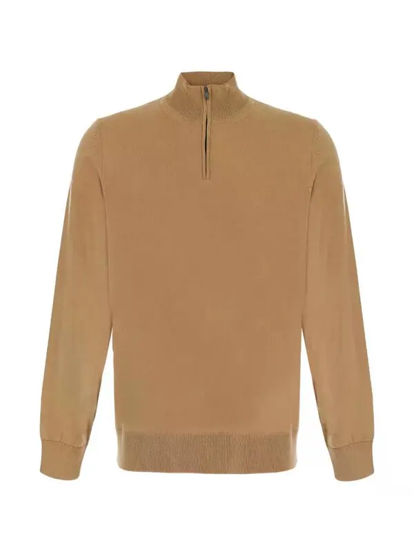 BOSS Quarter-zip Wool Sweater