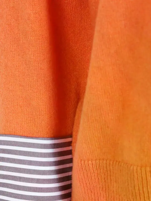 WHYCI Striped-cuff Sweater