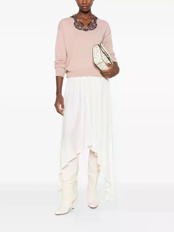 Valentino Garavani Lace-trim Sweater