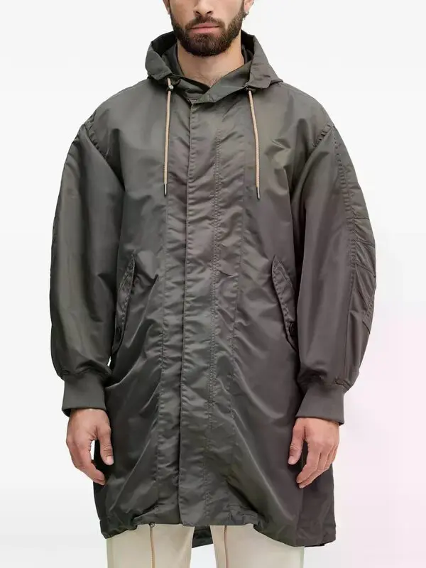 Armani Exchange Hooded Zip-up Coat