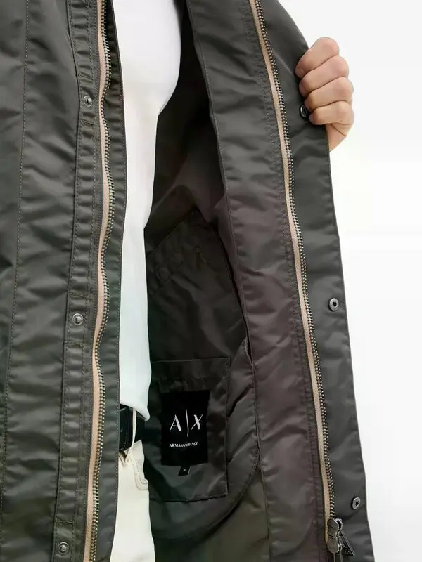 Armani Exchange Hooded Zip-up Coat