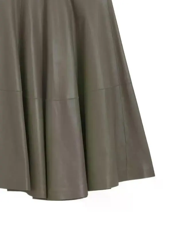BOSS Leather Midi Skirt