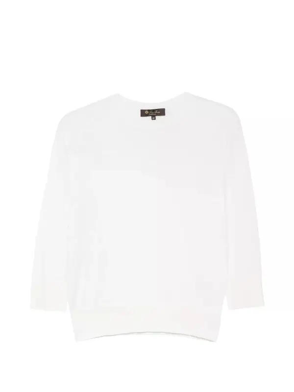 Loro Piana Piuma Crew-neck Sweater - White