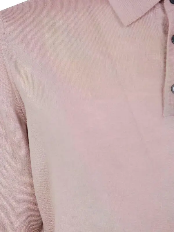 NUUR Long-sleeve Wool Polo Shirt