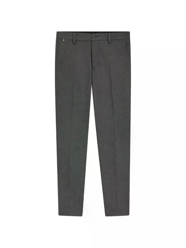 BOSS Modern-fit Trousers In Stretch Dobby - Grey