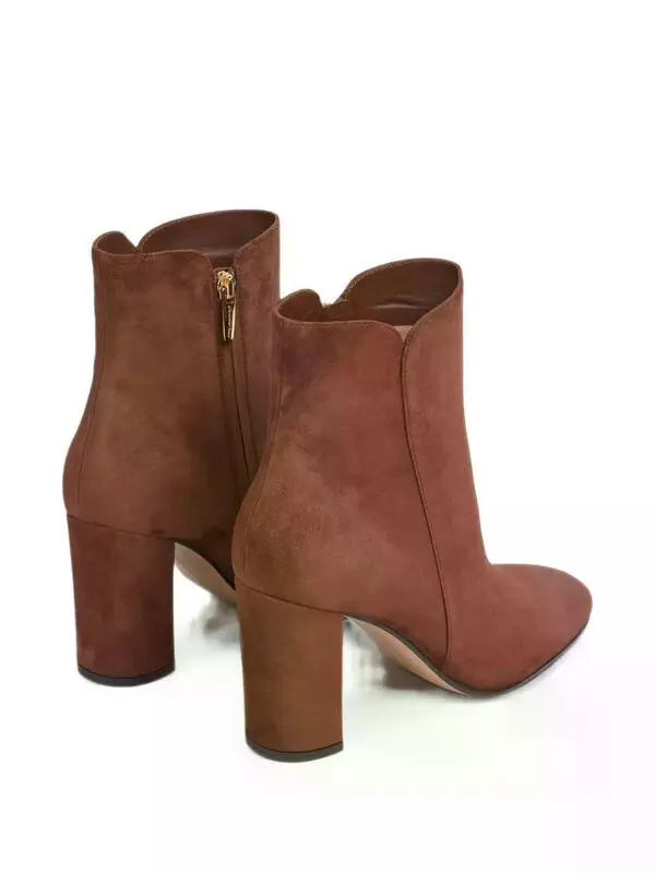 GIANVITO ROSSI Suede Block-heel Ankle Boots
