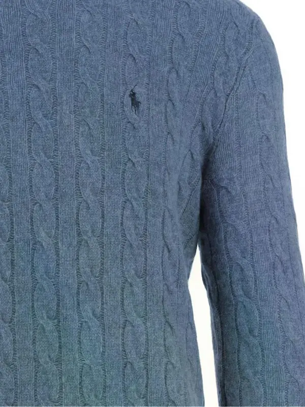 Polo Ralph Lauren Cable-knit Embroidered-logo Sweater