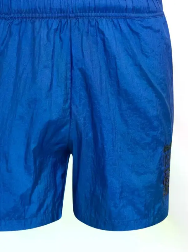 Adidas Logo Print Shorts - Blue
