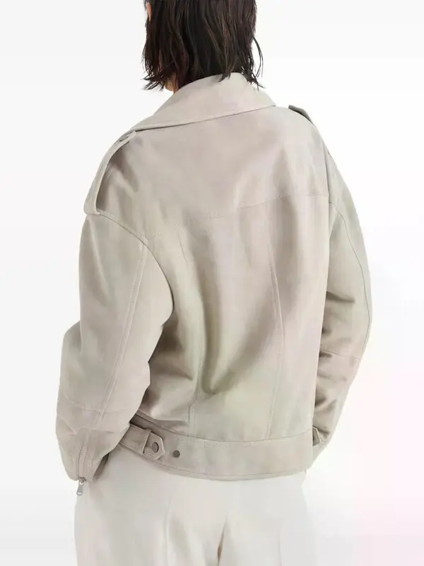 Brunello Cucinelli Zip-up Leather Jacket