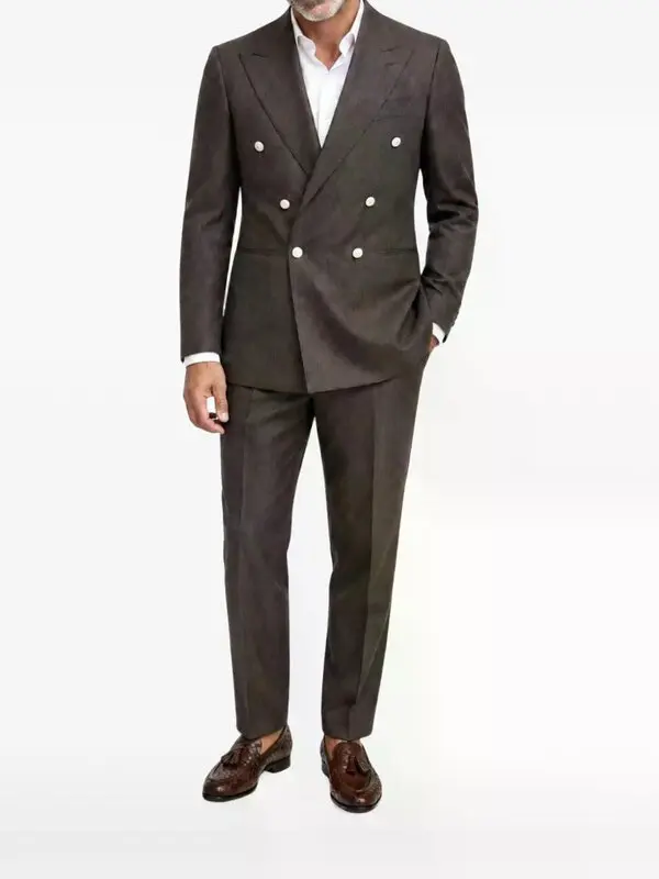 FRANZESE COLLECTION Pinstriped Double-breasted Suit