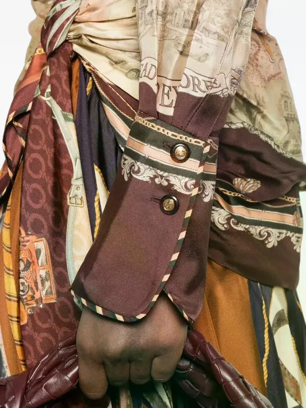 Zimmermann Scarf-print Silk Shirt