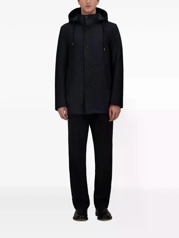 Herno Wool-blend Hooded Parka