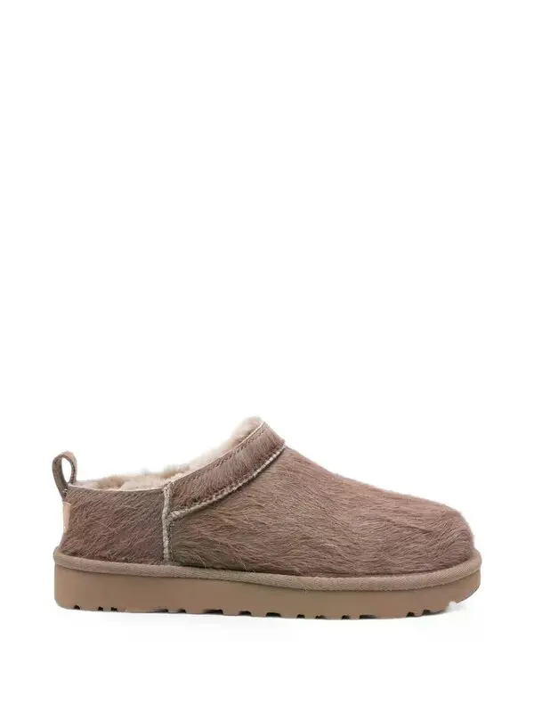 UGG Calf-hair Logo-patch Ankle Boots - Brown