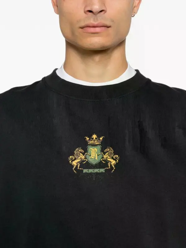 Rhude Bordeaux Reserve Graphic-print Long-sleeve T-shirt